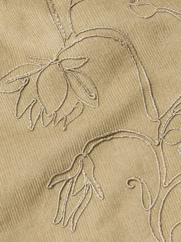 KARDO Chintan Embroidered Cotton Shirt - Neutrals