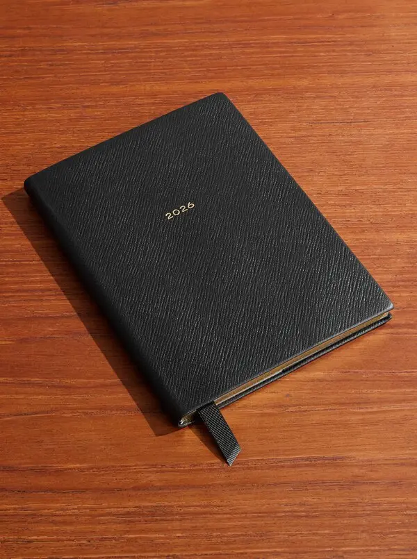 Smythson 2026 Soho Panama Cross-grain Leather Diary