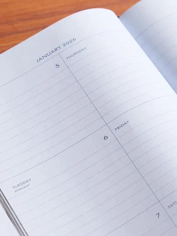 Smythson 2026 Soho Panama Cross-grain Leather Diary