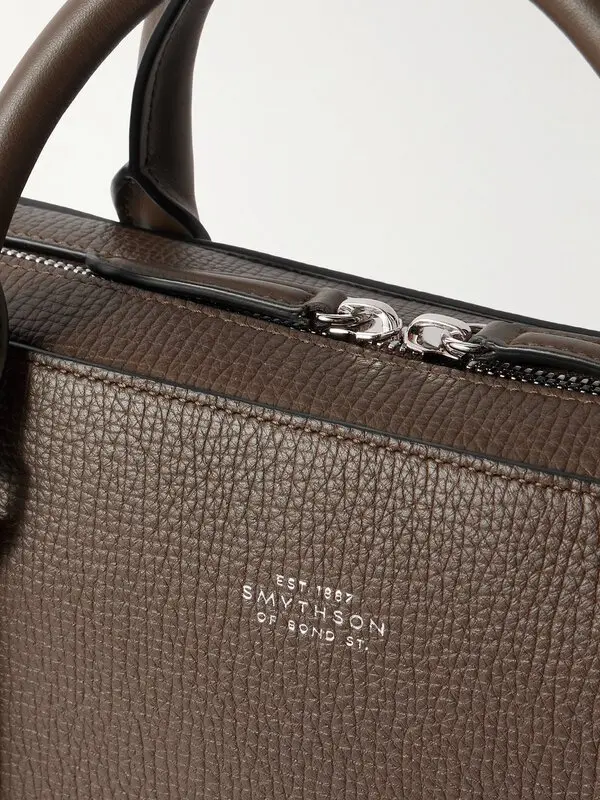 Smythson Full-grain Leather Briefcase