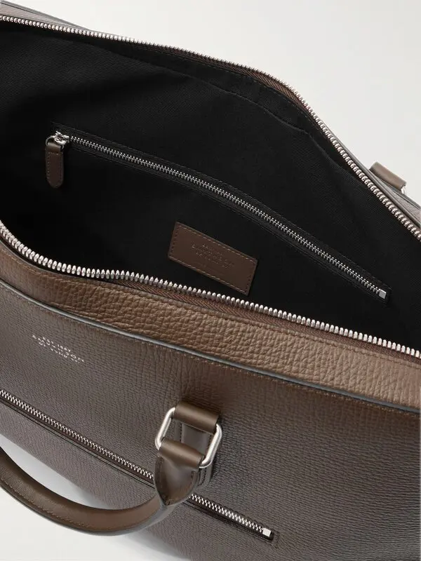 Smythson Full-grain Leather Briefcase