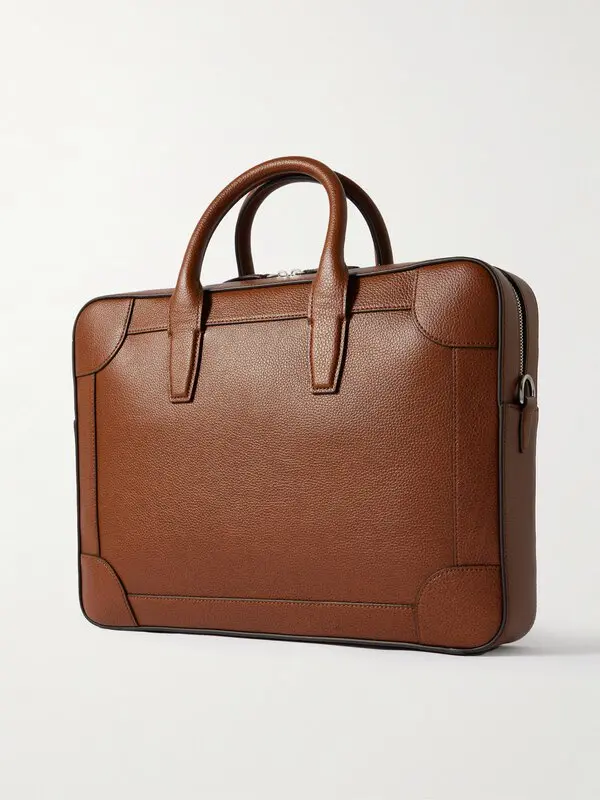Mulberry Belgrace Full-grain Leather Briefcase