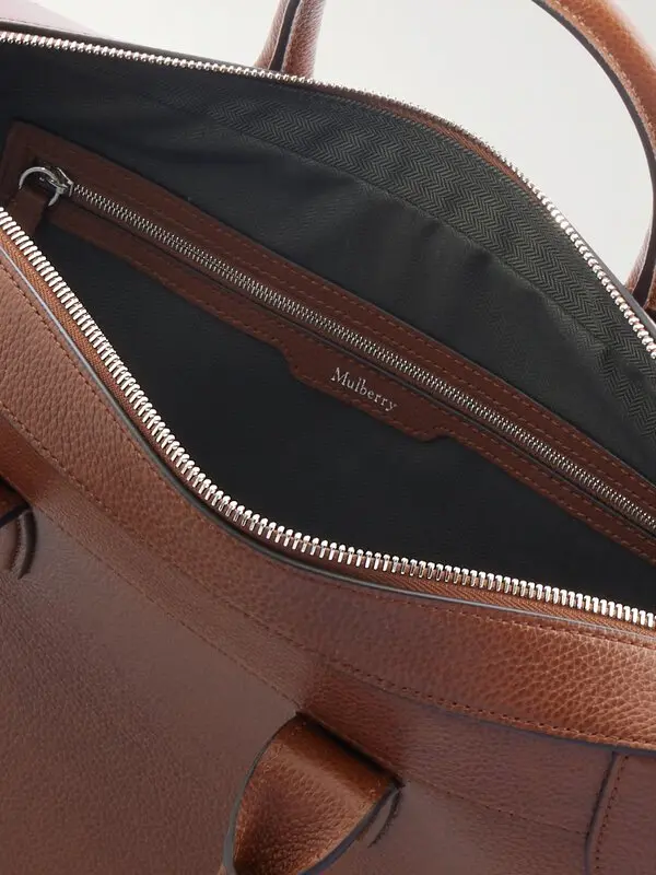 Mulberry Belgrace Full-grain Leather Briefcase