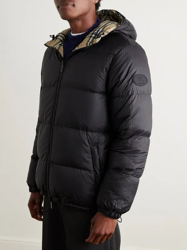 Burberry Reversible Check Nylon Puffer Jacket - Neutrals