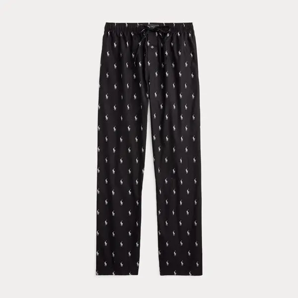 Ralph Lauren Polo Pony Pajama Pant - Black