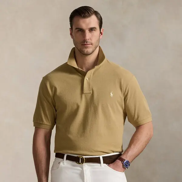 Ralph Lauren The Iconic Mesh Polo Shirt - Cafe Tan