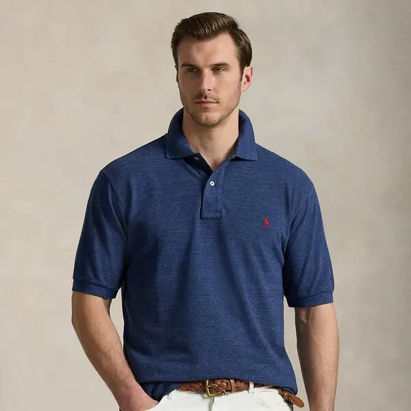 Ralph Lauren The Iconic Mesh Polo Shirt - Classic Royal Heather