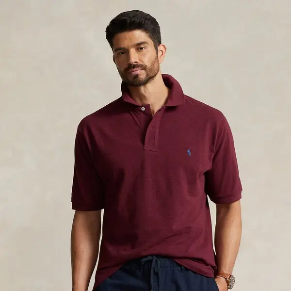 Ralph Lauren The Iconic Mesh Polo Shirt - Spring Wine Heather