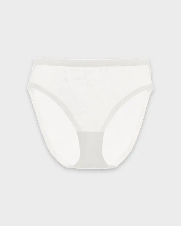 EBY High Cut Panties, Seamless - Pearl Sheer