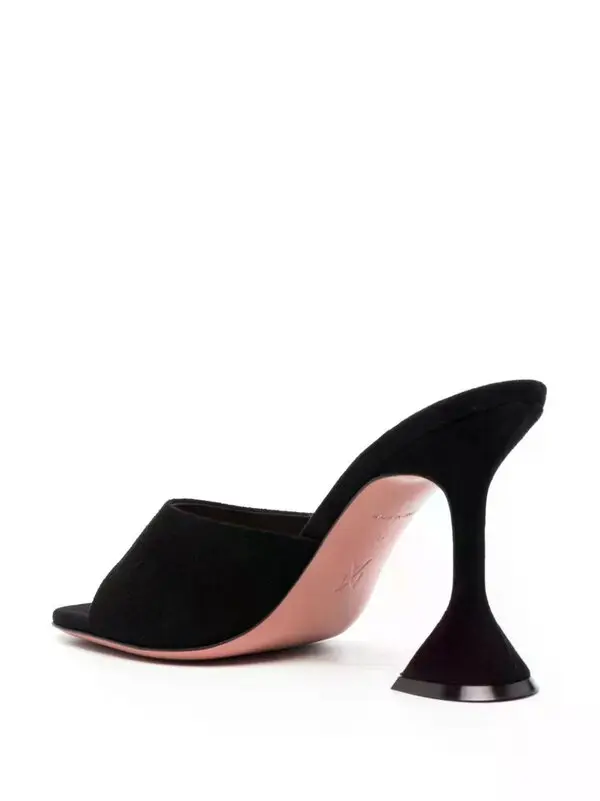 Amina Muaddi Calf Suede Lupita Sandals