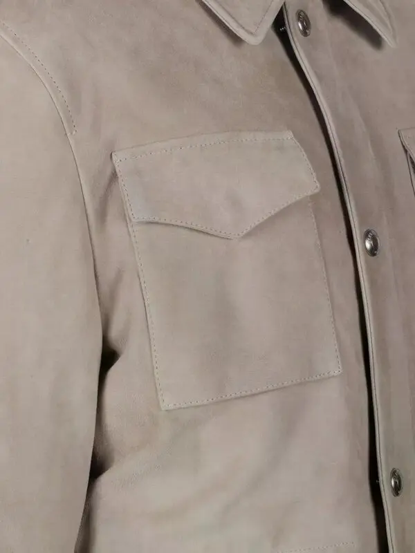 Eleventy Suede Shirt Jacket