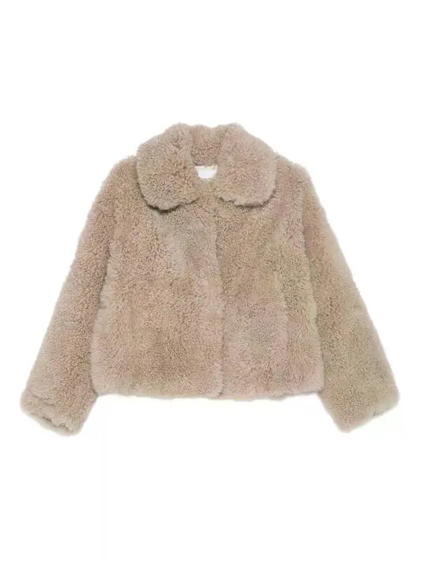 YVES SALOMON Teddy Collared Jacket