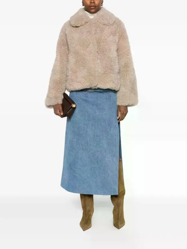 YVES SALOMON Teddy Collared Jacket