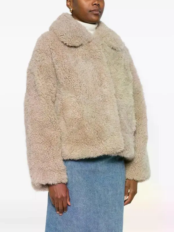 YVES SALOMON Teddy Collared Jacket
