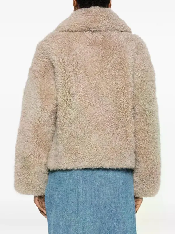 YVES SALOMON Teddy Collared Jacket