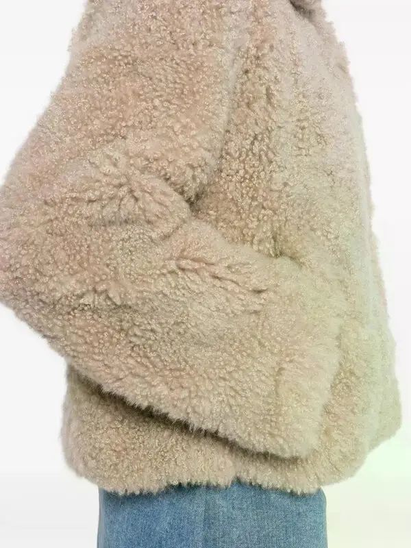 YVES SALOMON Teddy Collared Jacket