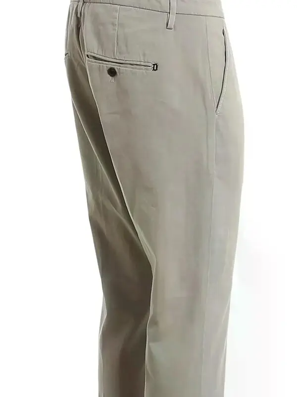 DONDUP Turn-cuff Logo-detail Pants - Neutrals