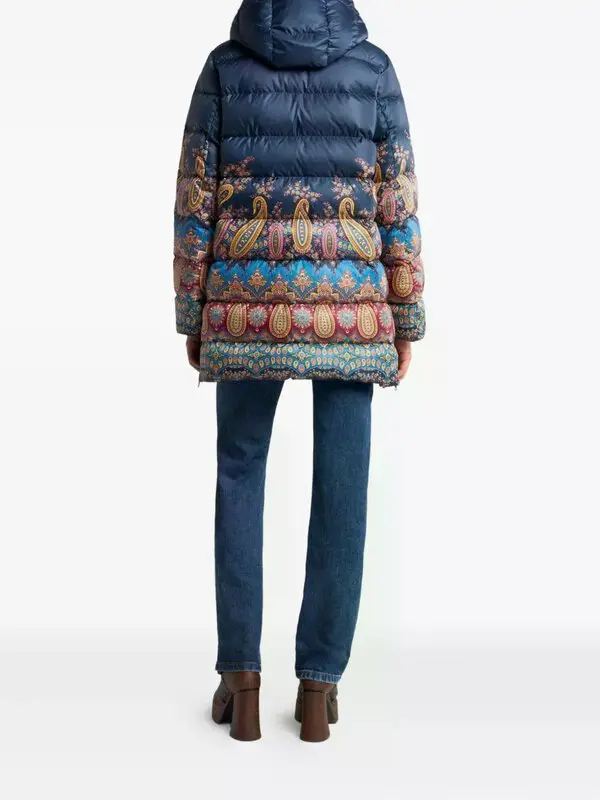 Etro Paisley-print Hooded Down Coat