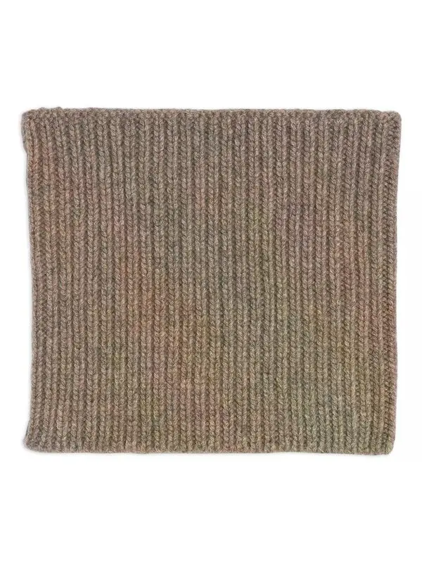 Eric Bompard Ribbed Snood - Brown