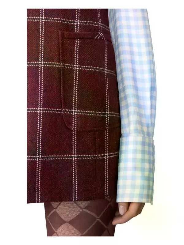 Thom Browne Windowpane Hunting Tweed Mini Dress