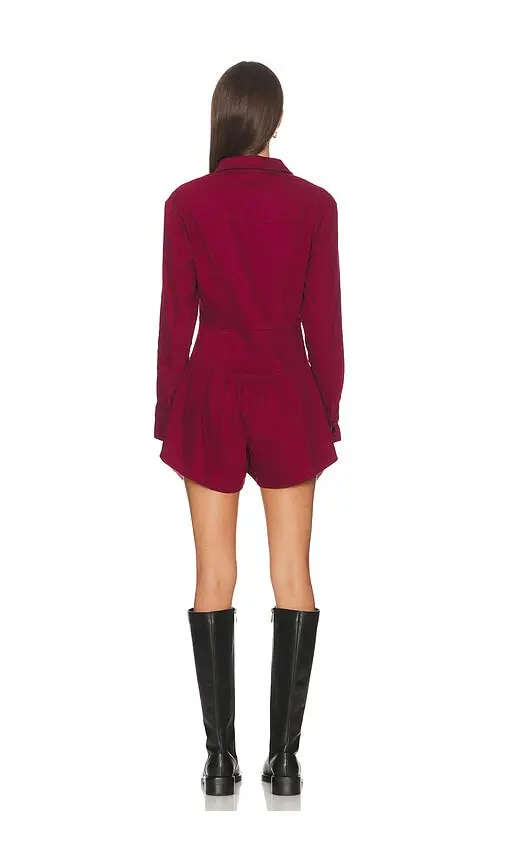 Saylor Rhea Romper - Wine