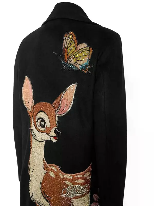 Philipp Plein Fairy Embroidered Long Coat