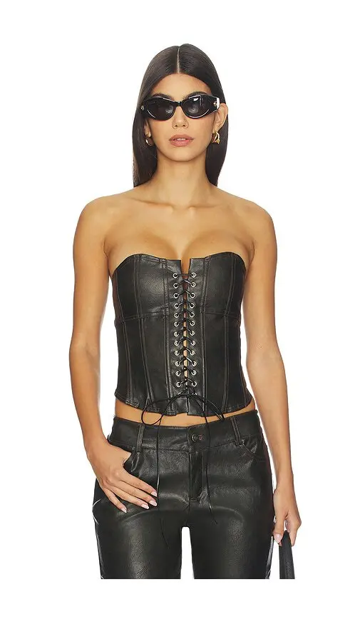 OW Sable Corset Top - Black