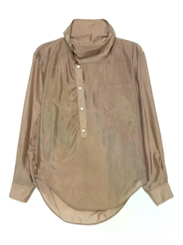 SYSTEM Asymmetric Collar Shirt