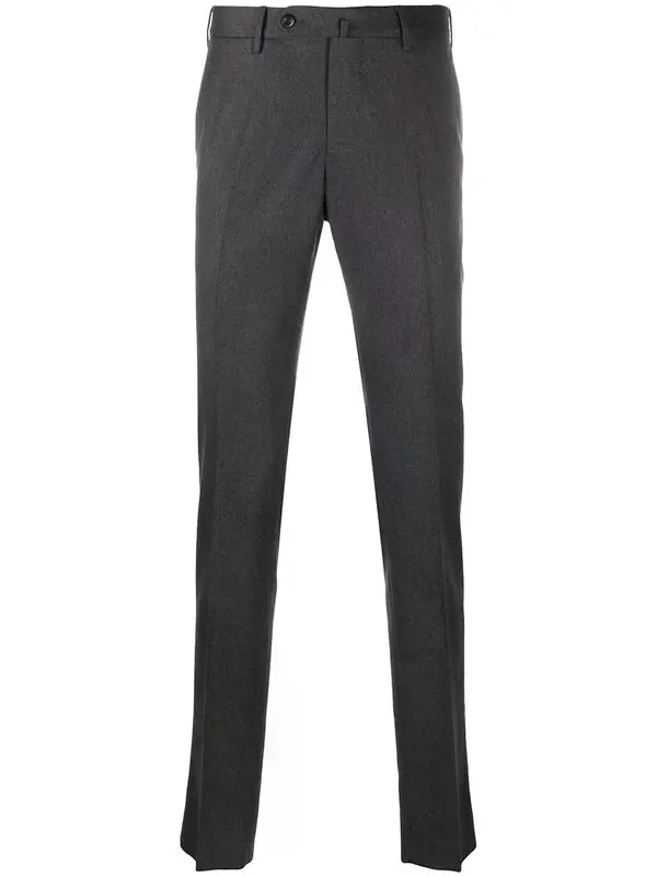 PT TORINO Slim-fit Virgin Wool Trousers - Grey