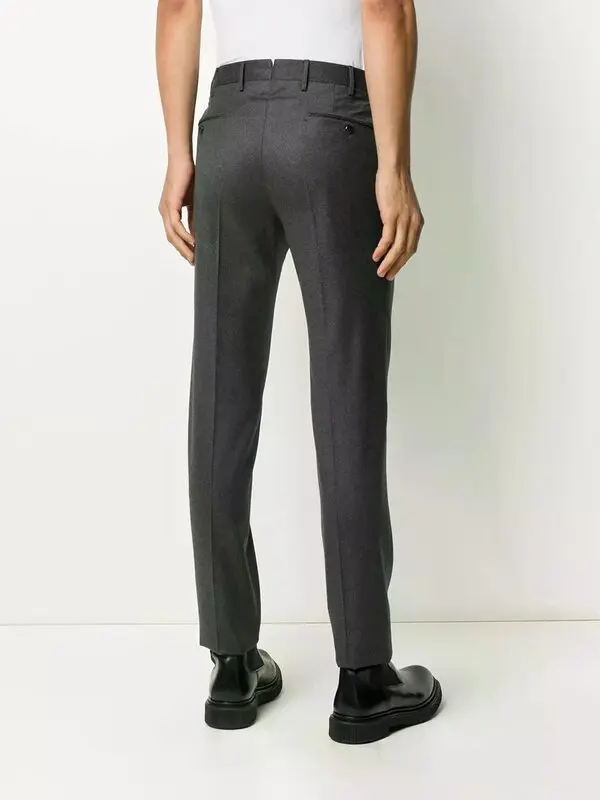 PT TORINO Slim-fit Virgin Wool Trousers - Grey