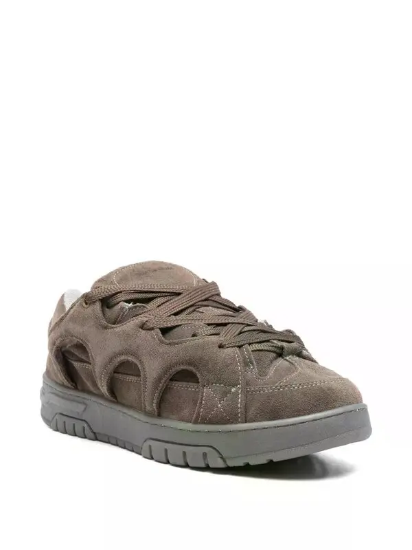 SANTHA Lace-up Sneakers - Brown