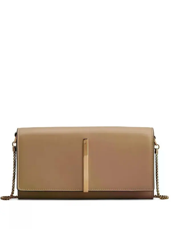 TOD'S Chain-strap Leather Wallet - Neutrals