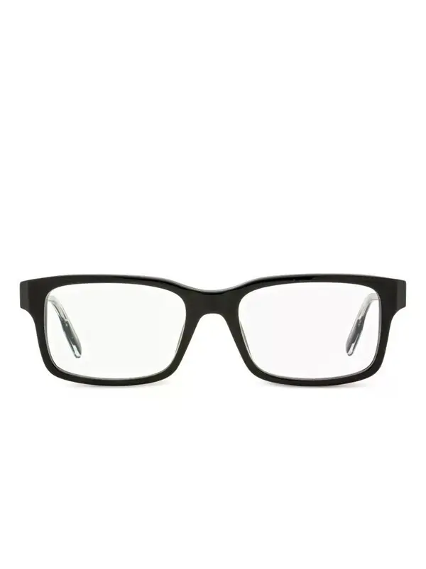 Zegna Rectangular Eyeglasses - Black
