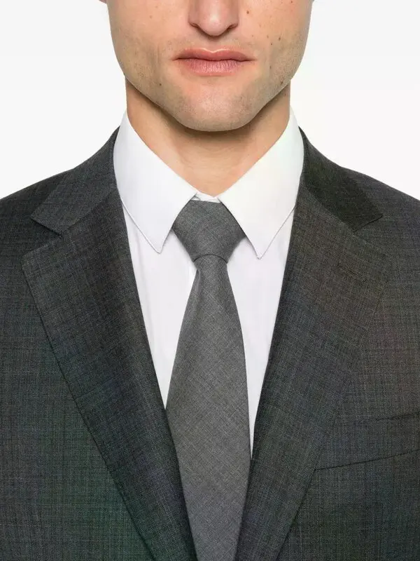 Canali Checked Wool Suit - Grey