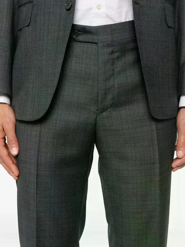 Canali Checked Wool Suit - Grey