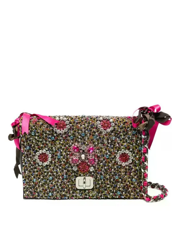 LE SILLA Crystal-embellished Shoulder Bag