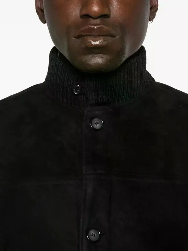 ERALDO Suede Button-front Jacket