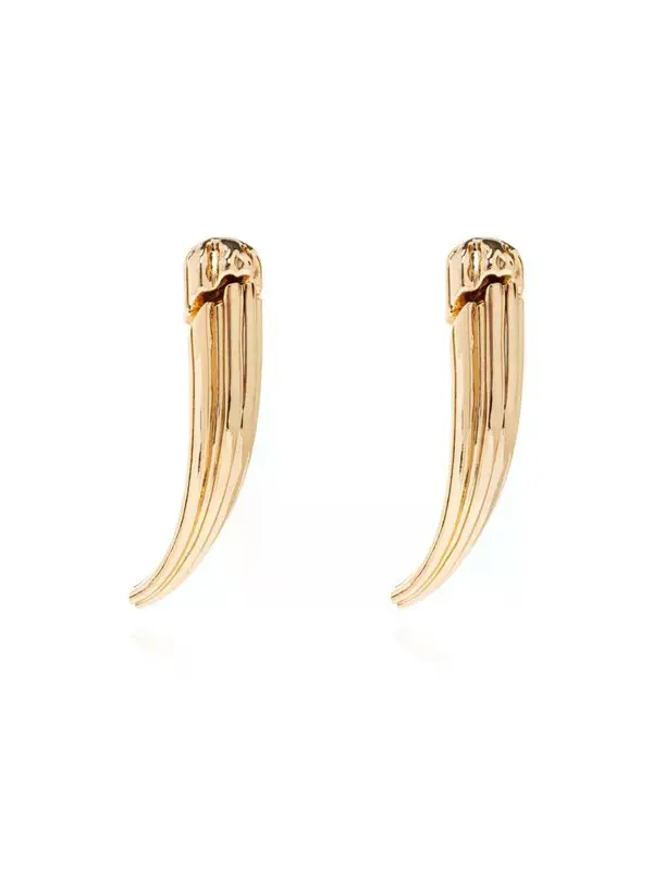 Tory Burch Ribbed Claw Earrings