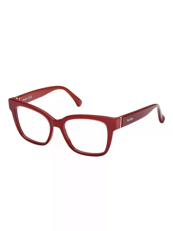 Max Mara Rectangle-frame Eyeglasses - Red