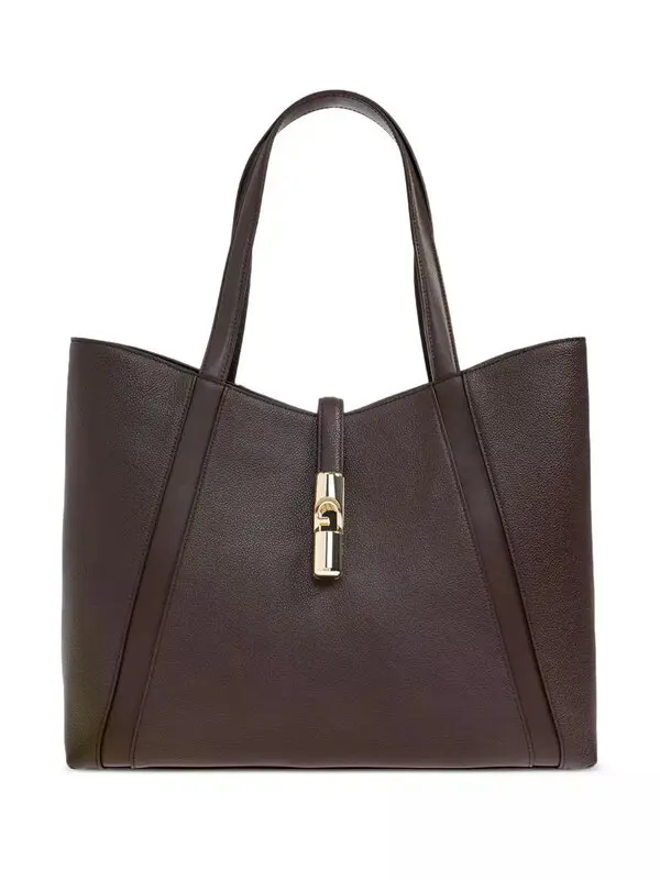 Furla Leather Clasp Tote Bag