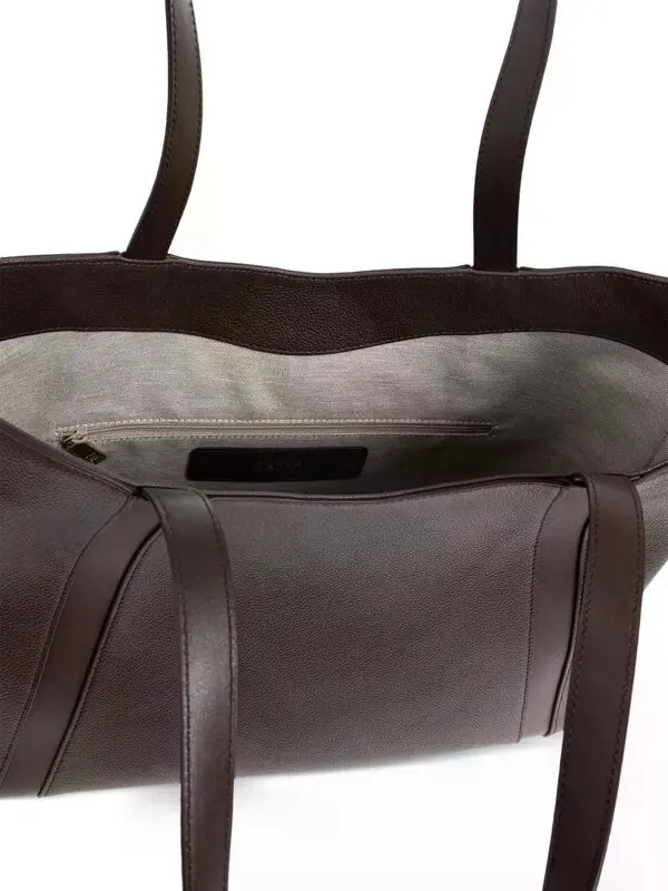 Furla Leather Clasp Tote Bag