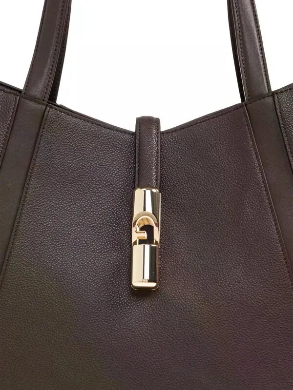 Furla Leather Clasp Tote Bag