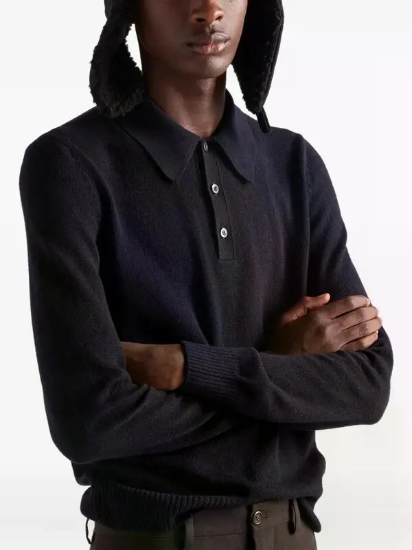 Prada Cashmere Polo Shirt