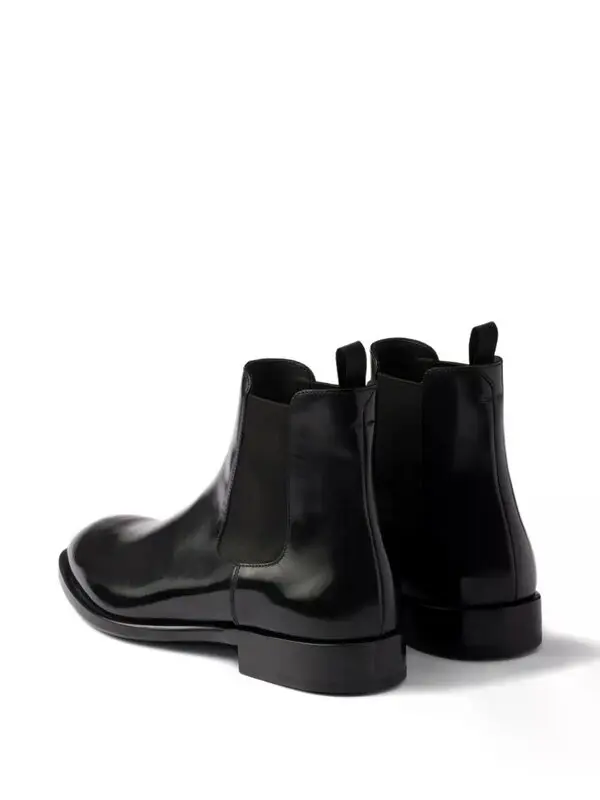Prada Elastic-gusset Chelsea Boots - Black