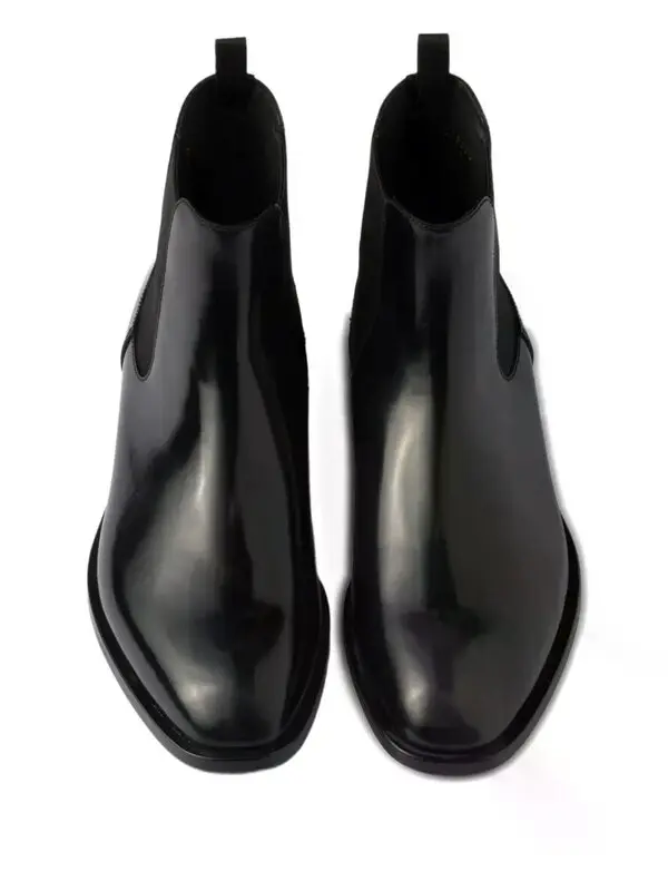 Prada Elastic-gusset Chelsea Boots - Black