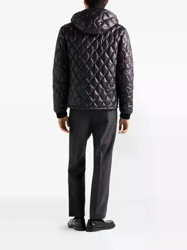 Prada Quilted Hooded Jacket