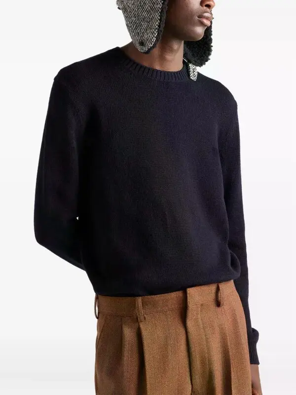 Prada Triangle-logo Cashmere Sweater