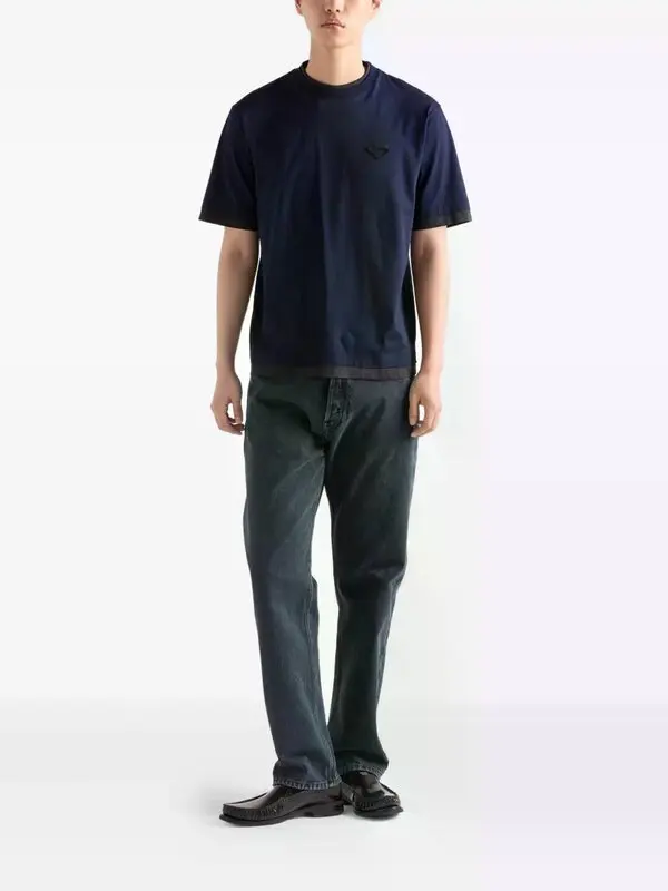 Prada Triangle-logo Cotton T-shirt