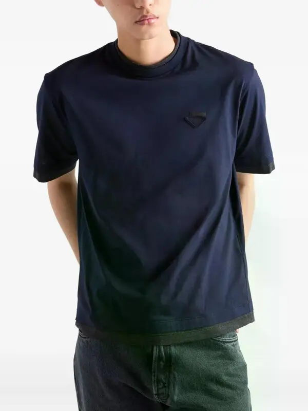 Prada Triangle-logo Cotton T-shirt