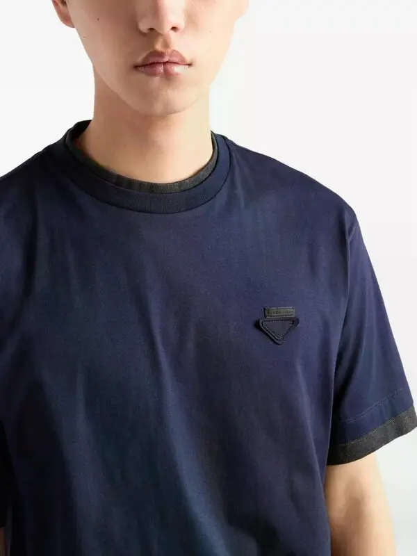 Prada Triangle-logo Cotton T-shirt